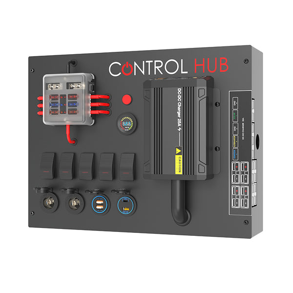 12V offroad control box Panel Hub Box Campervan Equipment Board for Ou ...